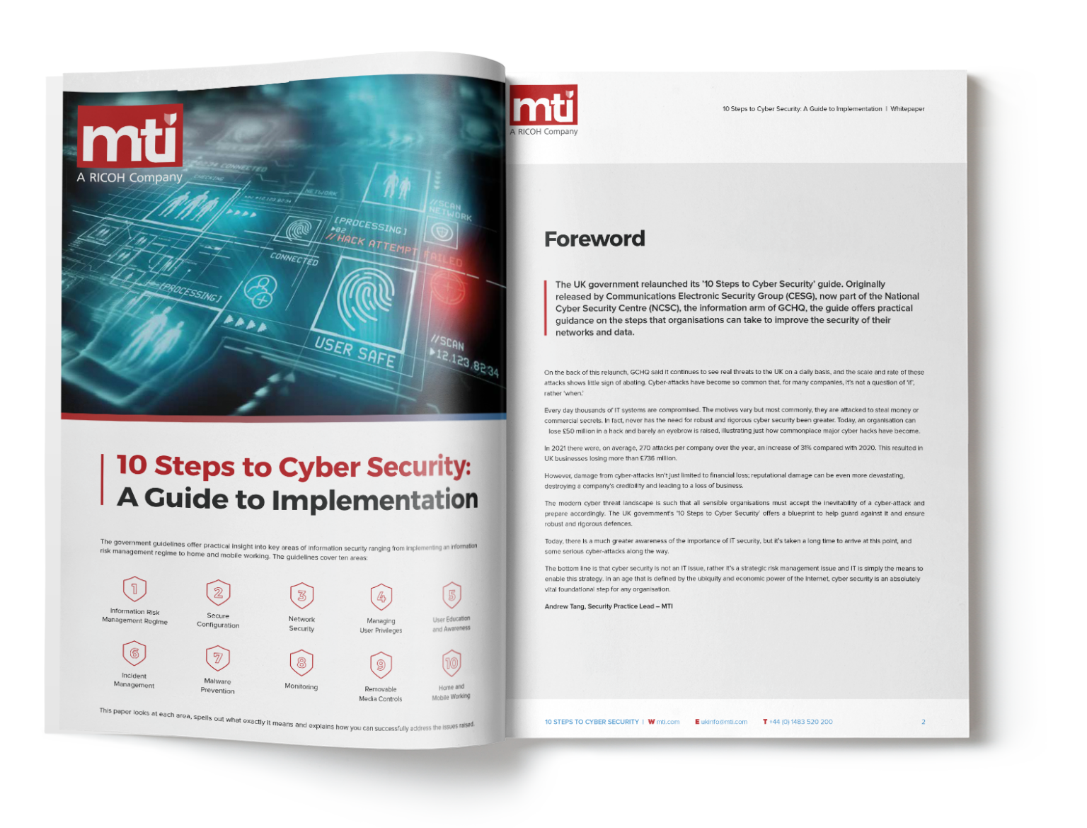 The 10 Steps to Cyber Security: A Guide to Implementation | MTI Technology The 10 Steps to Cyber Security: A Guide to Implementation | MTI Technology