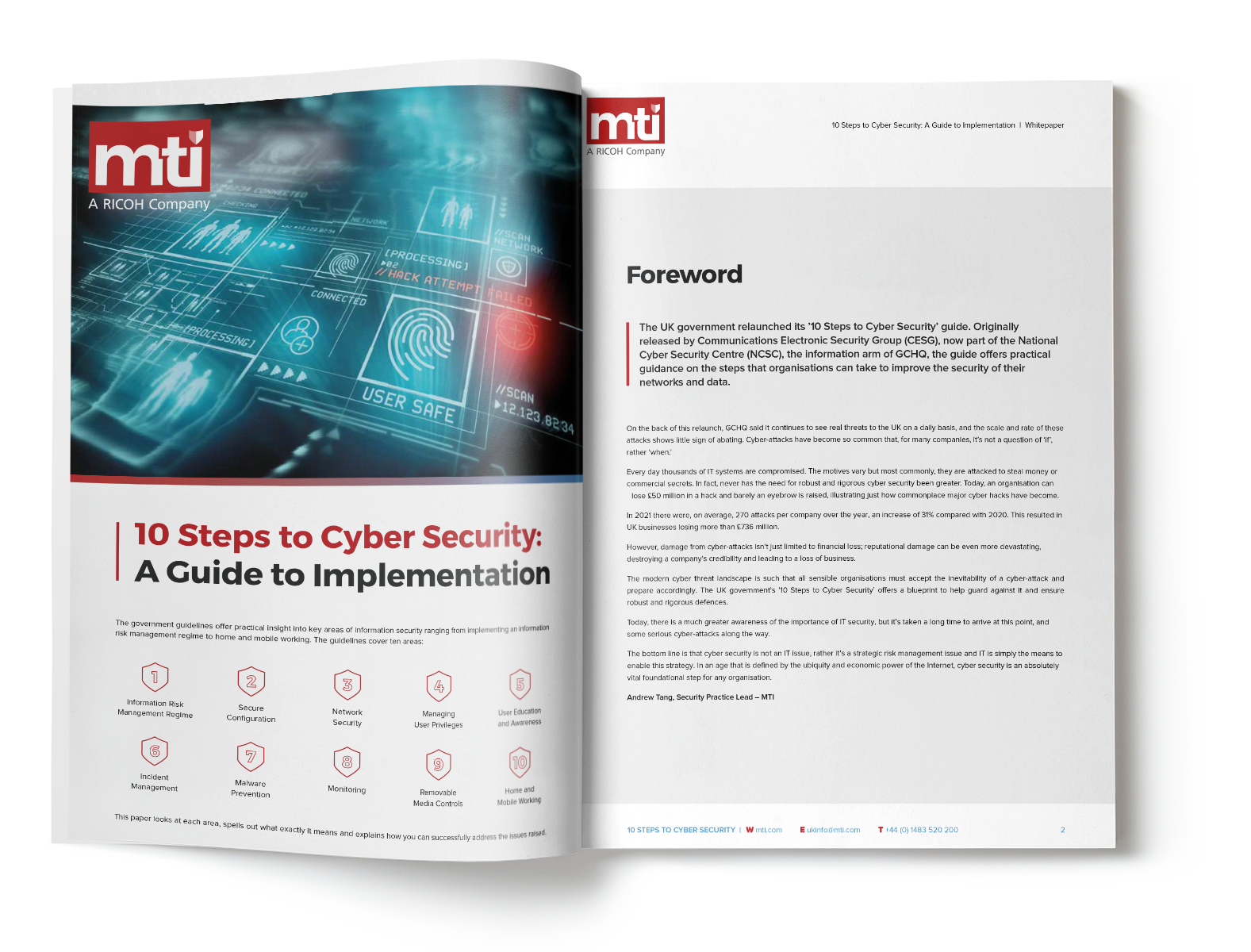 The 10 Steps to Cyber Security: A Guide to Implementation | MTI Technology